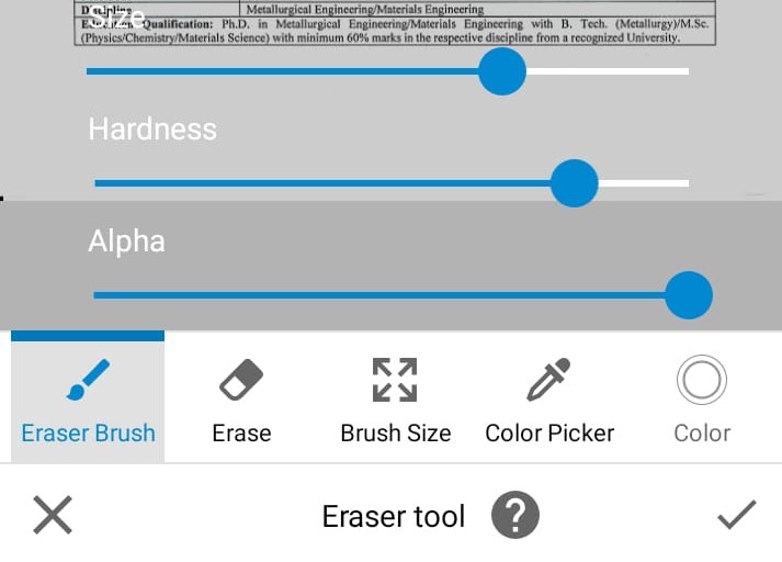 How to use “Erase” Tool? – Lufick Apps Help Center