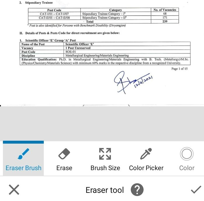 How to use “Erase” Tool? – Lufick Apps Help Center